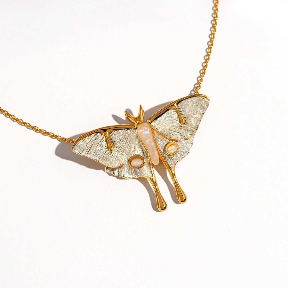 Lunar Moth Pendant Necklace – MARIE JUNE